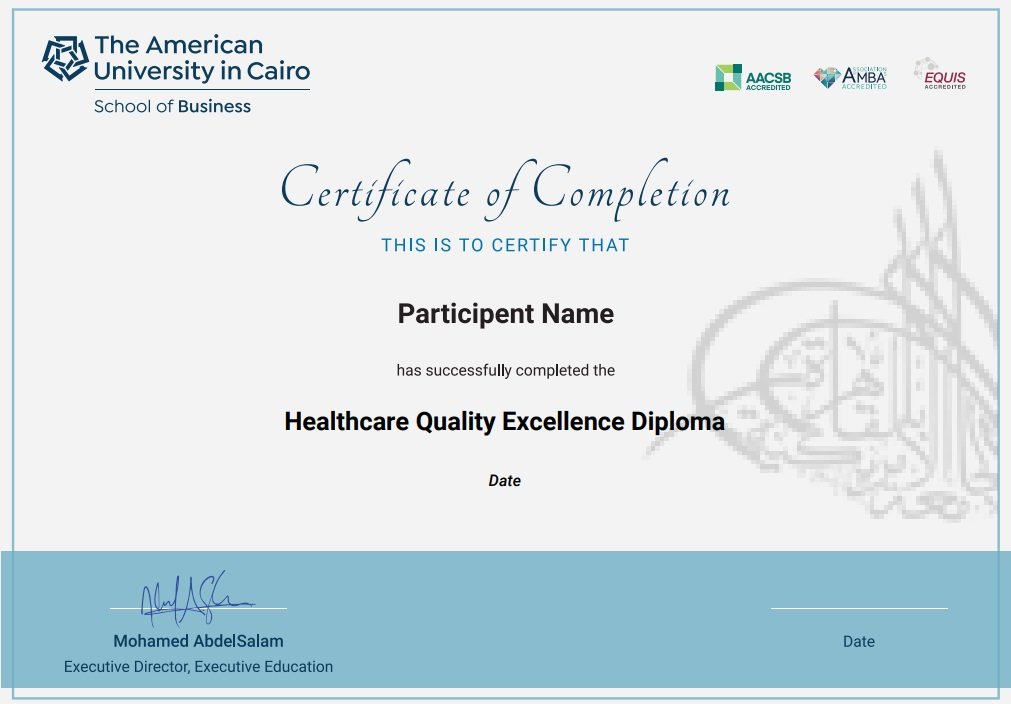 Healthcare Quality Excellence Diploma – KAMA TECHNOLOGY